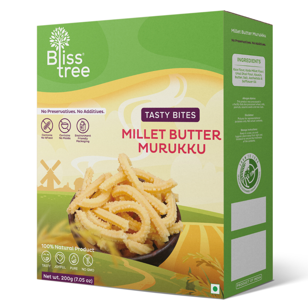Millet Butter Murukku - 200g - Bliss Tree